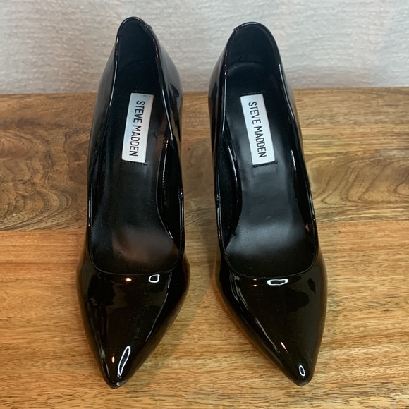 Steve Madden | Shoes | Steve Madden Classic Black Patent Stilettos ...